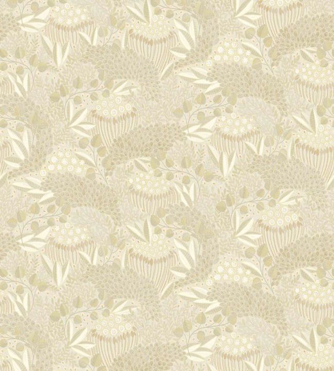 Floral Batik Wallpaper mural in Beige/Sand by Eijffinger | Jane Clayton