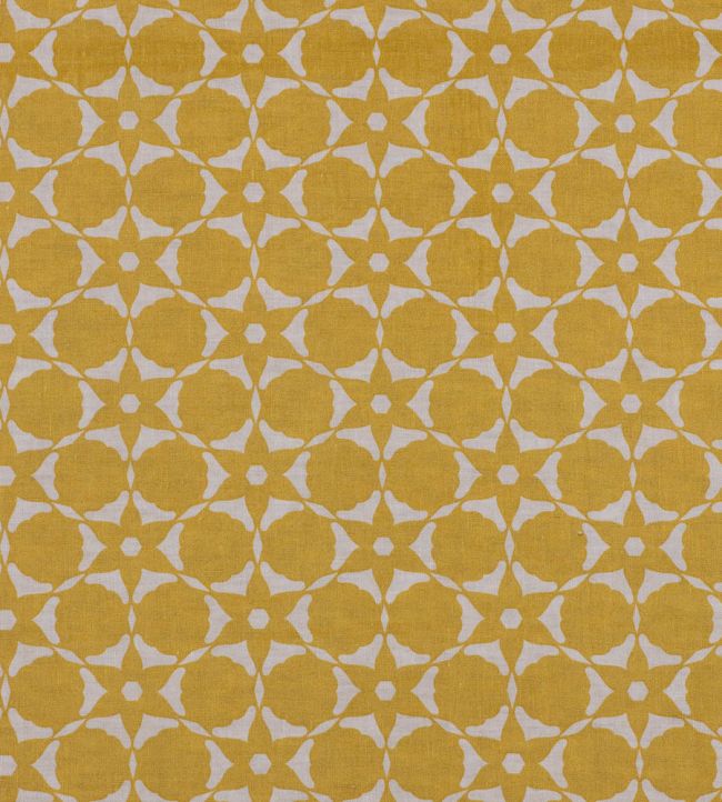 Flower Cut Out Fabric in Saffron/Champignon by Vanderhurd | Jane Clayton