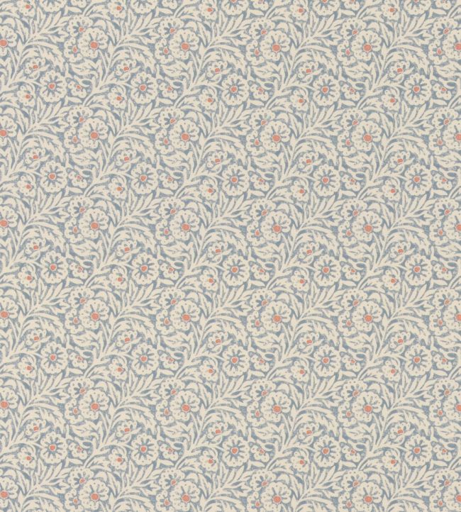 Flower Patch Fabric in Blue by GP & J Baker | Jane Clayton