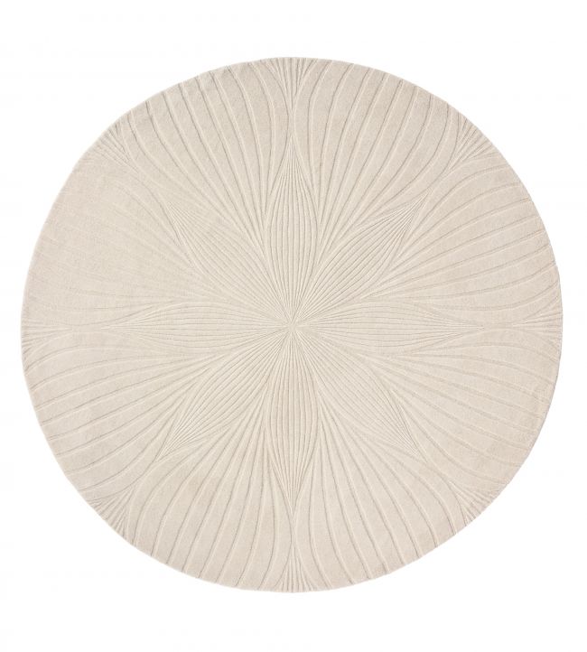 Folia Round Rug in Stone by Wedgwood | Jane Clayton