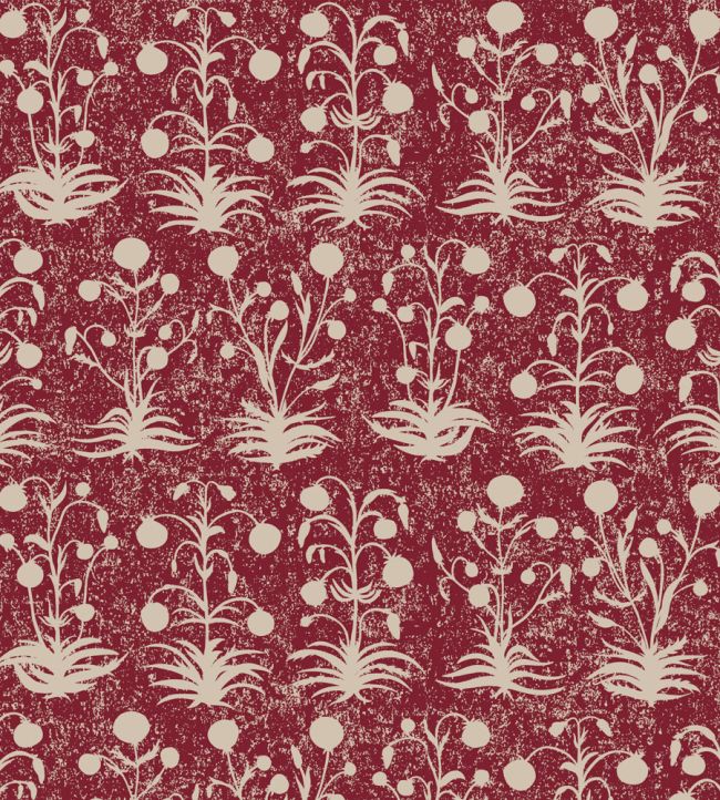 Fresco Fabric in Cherry by JORO | Jane Clayton