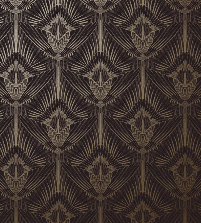 Gershwing Wallpaper in Gold by Divine Savages | Jane Clayton
