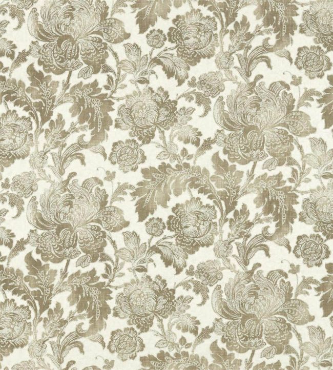 Gilded Damask Fabric in Snow Linen by Zoffany | Jane Clayton