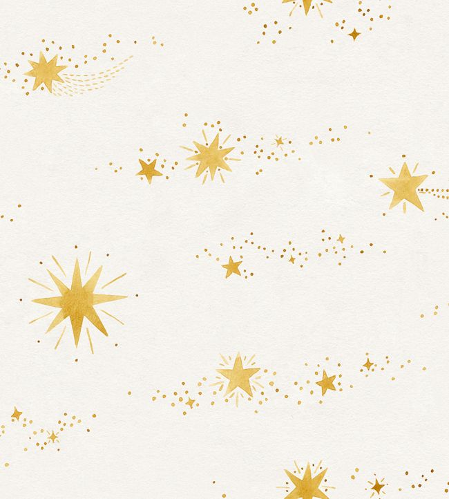Gillis Wallpaper mural in Yellow by Sandberg | Jane Clayton