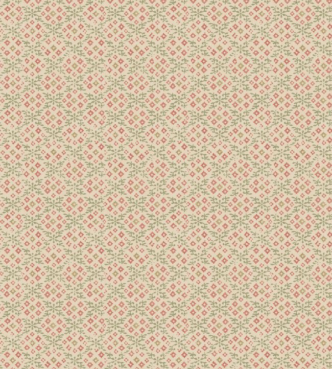 Grantly Wallpaper in Red/Green by GP & J Baker | Jane Clayton