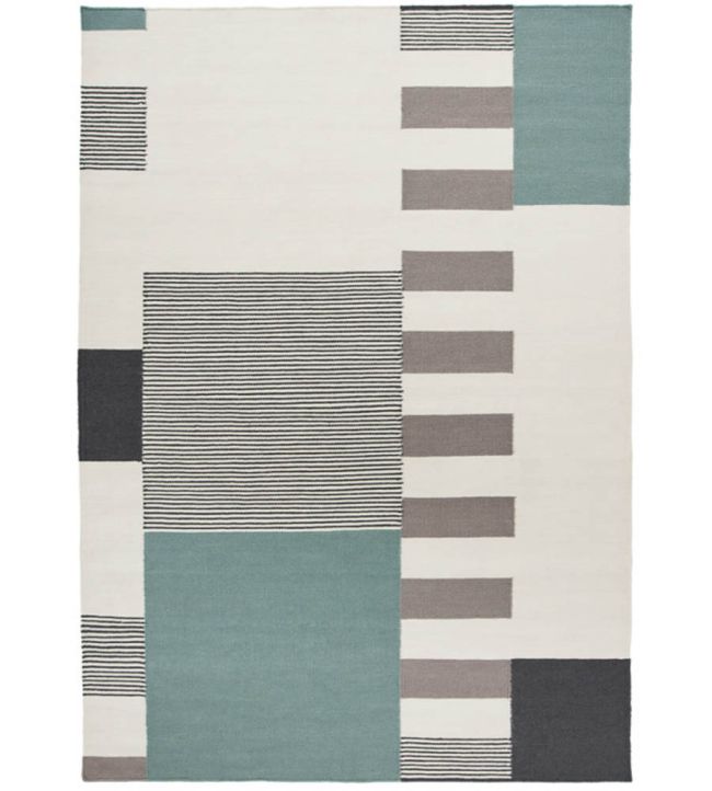 Graphic Rug in Green by Linie Design | Jane Clayton