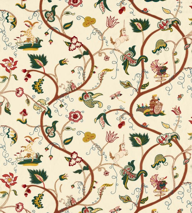 Hampton Embroidery Fabric in Tapestry by Zoffany | Jane Clayton
