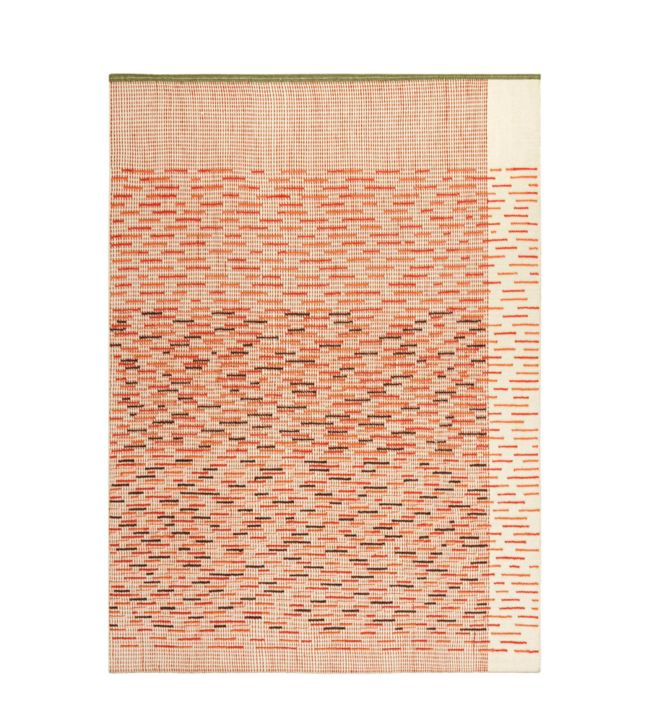 Backstitch Busy Rug in Brick by GAN | Jane Clayton