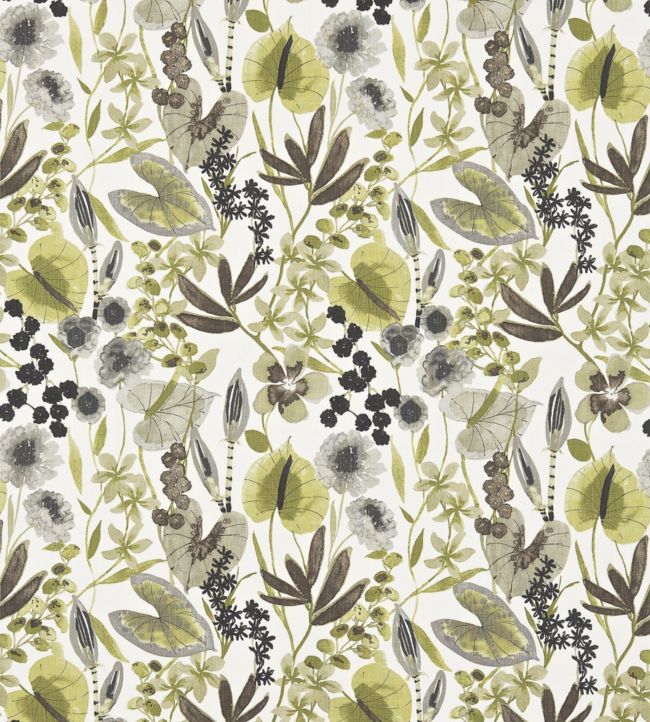 Nalina Fabric in Zest/Cocoa/Stone by Harlequin | Jane Clayton