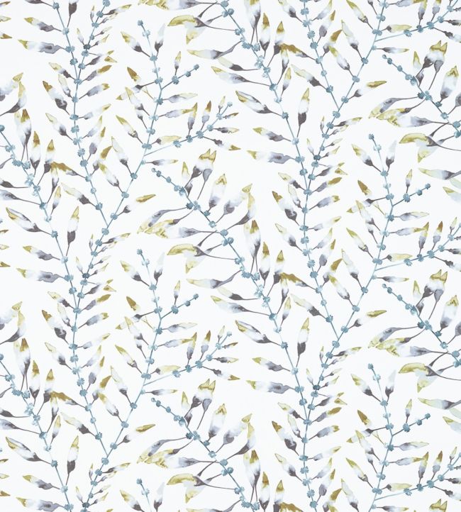 Chaconia Fabric in Lagoon/Linden by Harlequin | Jane Clayton