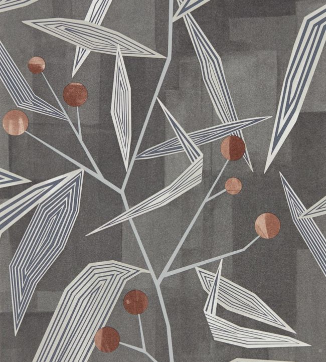 Entity Wallpaper in Bitter Chocolate by Harlequin | Jane Clayton
