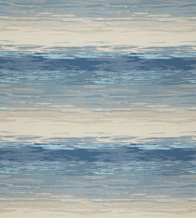 Chroma Fabric in Indigo/Parchment/Sky by Harlequin | Jane Clayton
