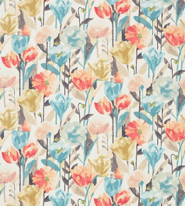 Verdaccio Fabric in Coral/Multi by Harlequin | Jane Clayton