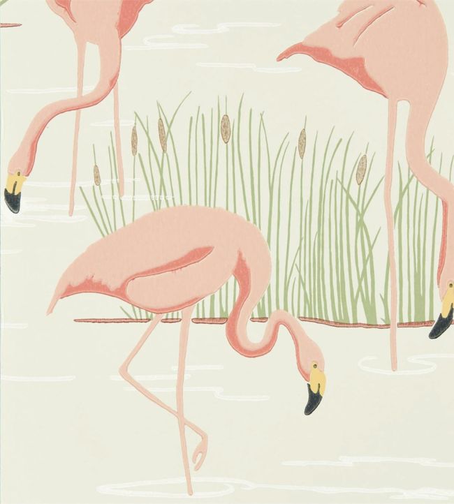 Salinas Wallpaper in Limestone/Blush/Fern by Harlequin | Jane Clayton