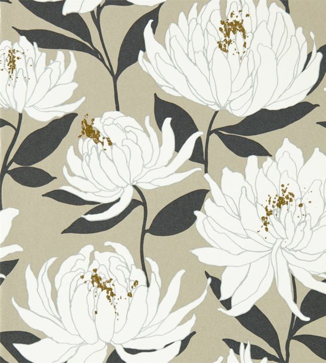 Sebal Wallpaper in Platinum/Ebony by Harlequin | Jane Clayton