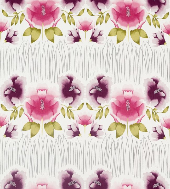 Zapara Fabric in Cerise/Kiwi by Harlequin | Jane Clayton
