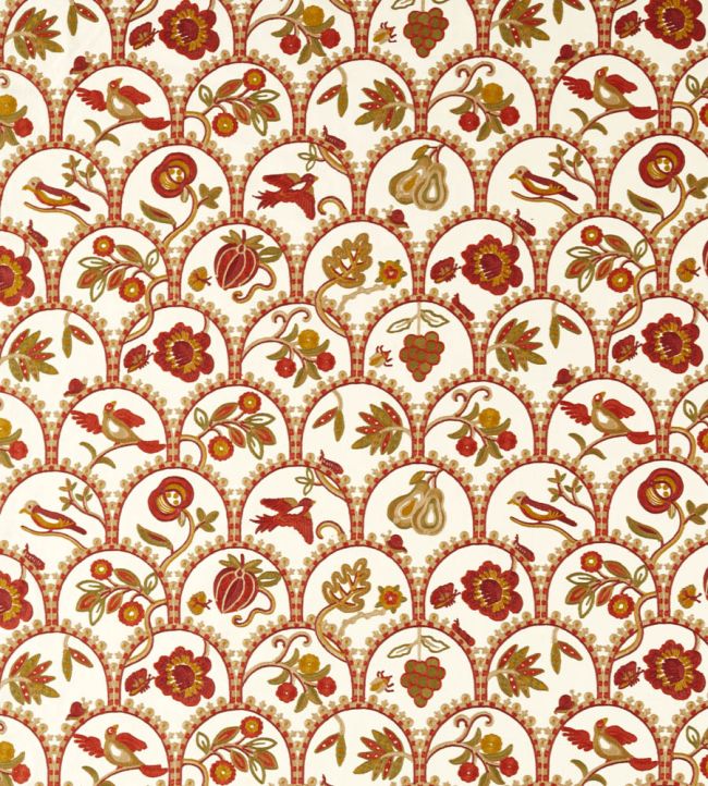 Harvest Fruits Fabric in Midsummer by Sanderson | Jane Clayton