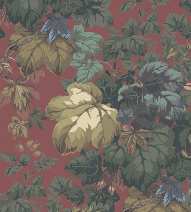 Hathersage Wallpaper in Redwood by Warner House | Jane Clayton