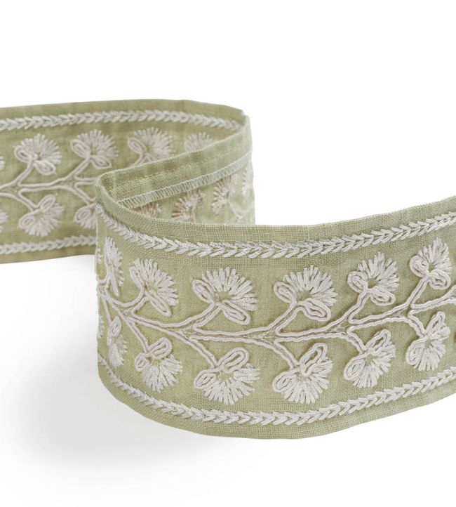 Honeysuckle Braid Trimmings in Woodsage by James Hare | Jane Clayton