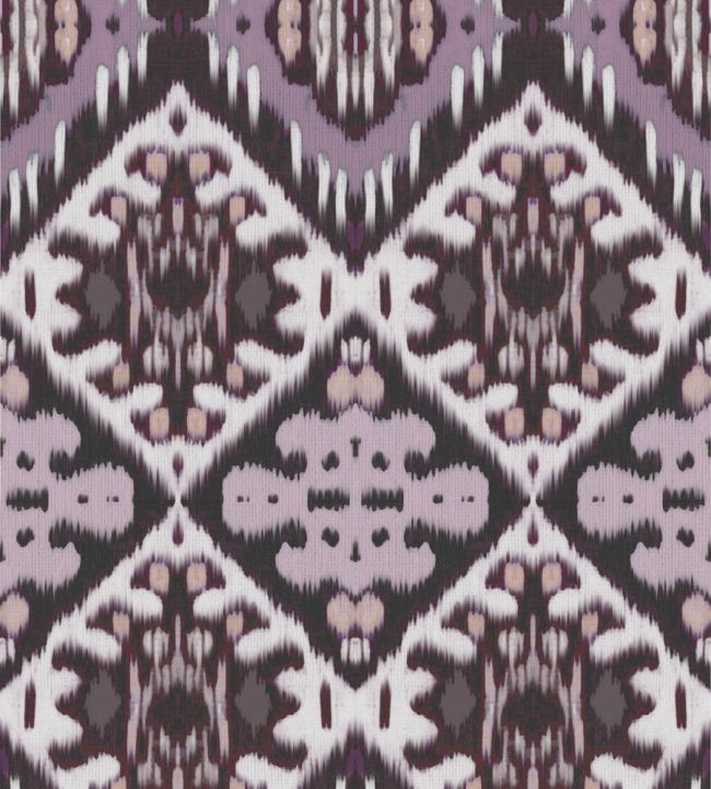 Indigenous Ikat Fabric in Lilac by Parker & Jules | Jane Clayton