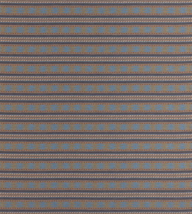 Inveraray Fabric in Charcoal/Blue by Mulberry Home | Jane Clayton