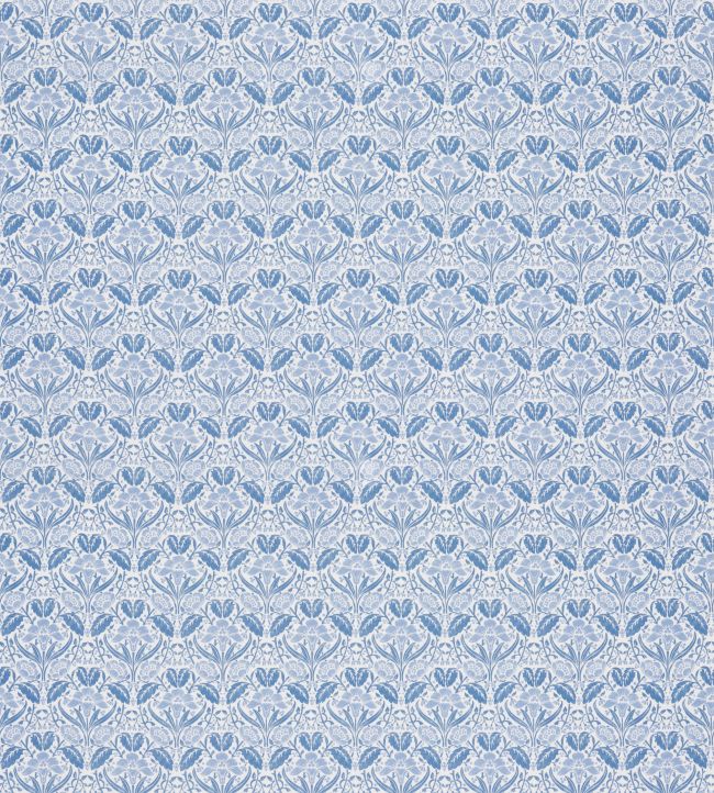 Iris Meadow Cotton Fabric in Blue by GP & J Baker | Jane Clayton