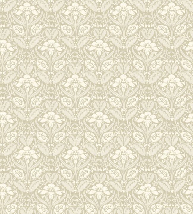 Iris Meadow Wallpaper in Linen by GP & J Baker | Jane Clayton