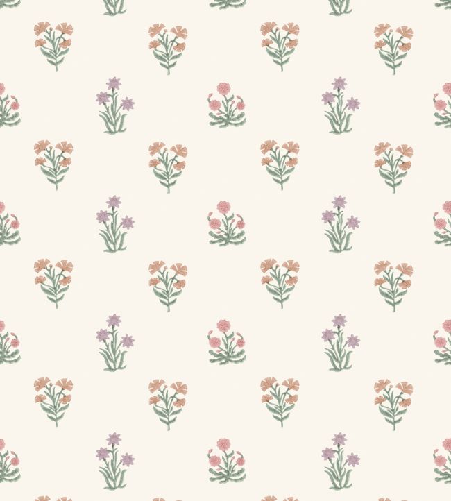 Jaipur Flower Wallpaper in 03 Jadeite by DADO | Jane Clayton