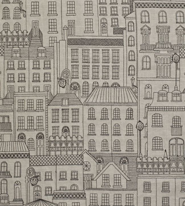 Berkeley Square Fabric by James Hare in Natural | Jane Clayton