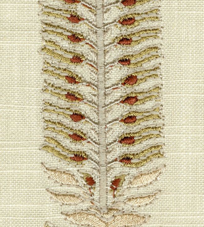 Jasmine Stripe Fabric in Beige by JORO | Jane Clayton