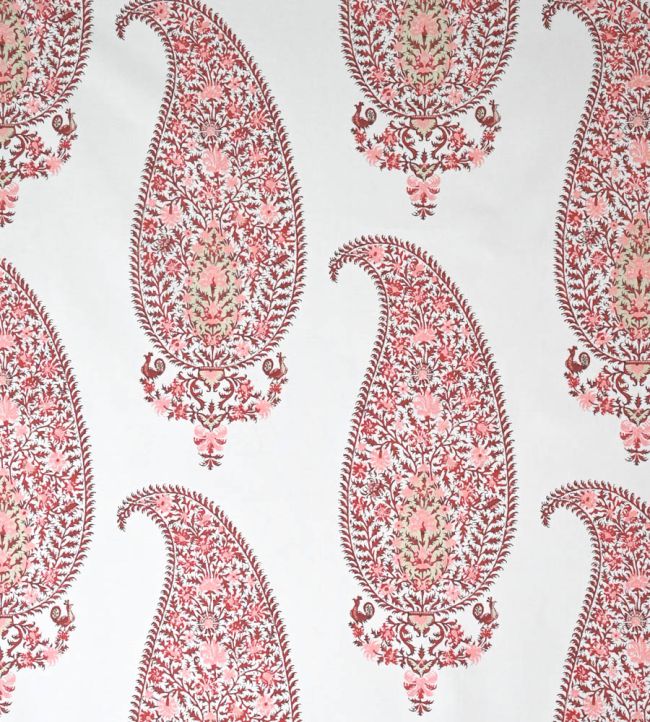 Josephine Fabric in Scarlet & Coral by Titley and Marr | Jane Clayton