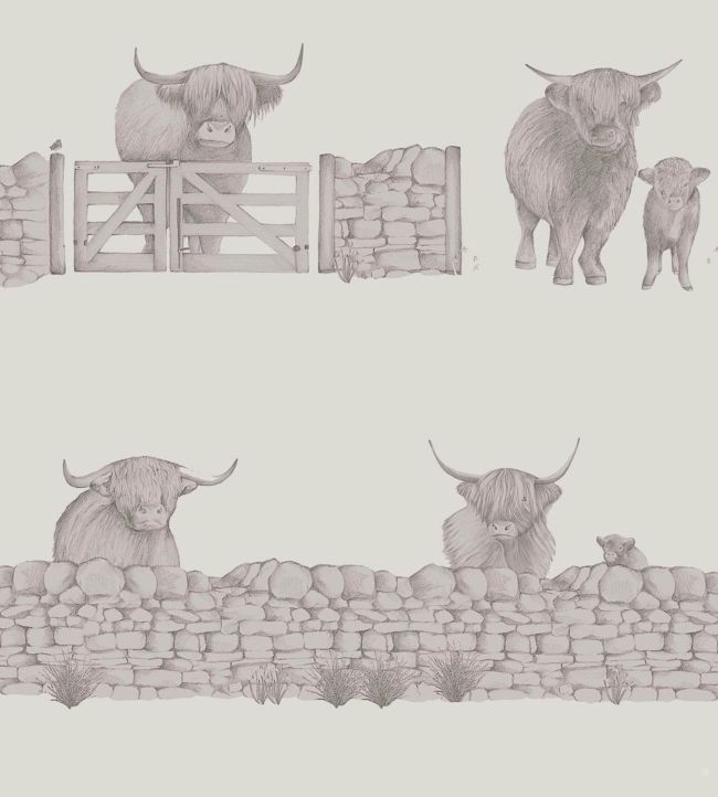 Highland Fling Wallpaper by Juliet Travers in 2 | Jane Clayton