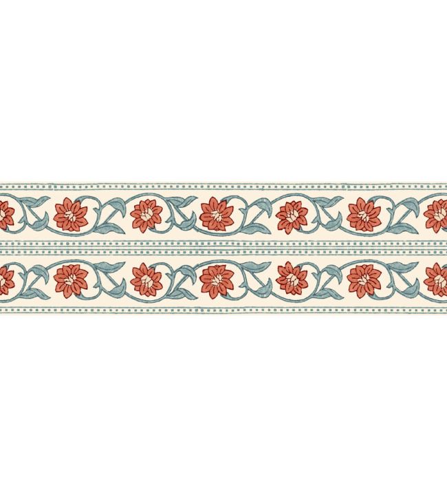 Kashmir Border Wallpaper in Red by DADO | Jane Clayton