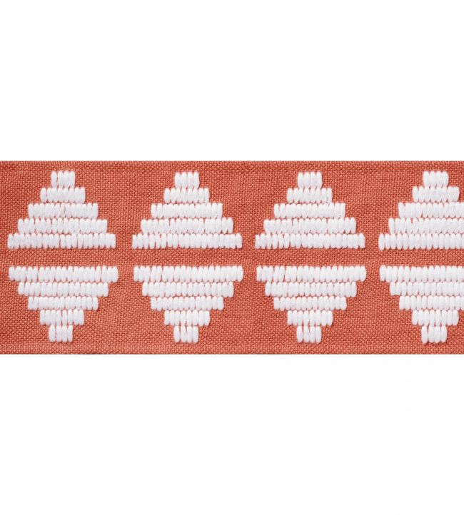 Kings Point Tape Trimmings in Coral by Thibaut | Jane Clayton