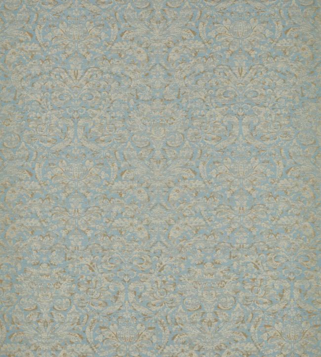 Knole Damask Fabric in Stockholm Blue by Zoffany | Jane Clayton