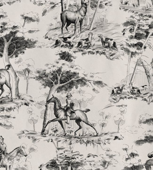 La Chasse Wallpaper in Verge by NLXL | Jane Clayton