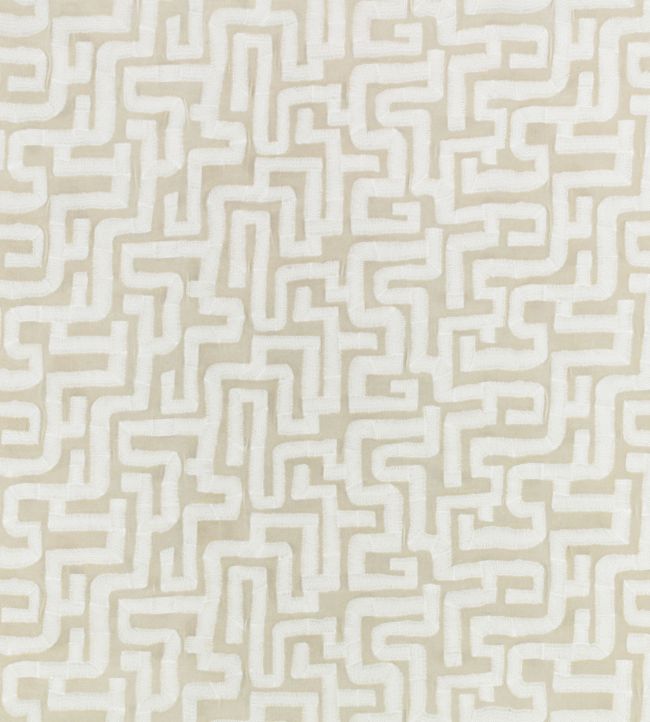 Labyrinth Fabric in Moonbeam by Zinc | Jane Clayton