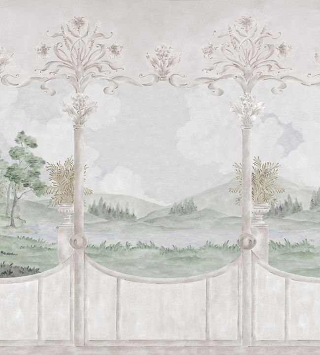 Limestone View Wallpaper mural in Summer by Coordonne | Jane Clayton