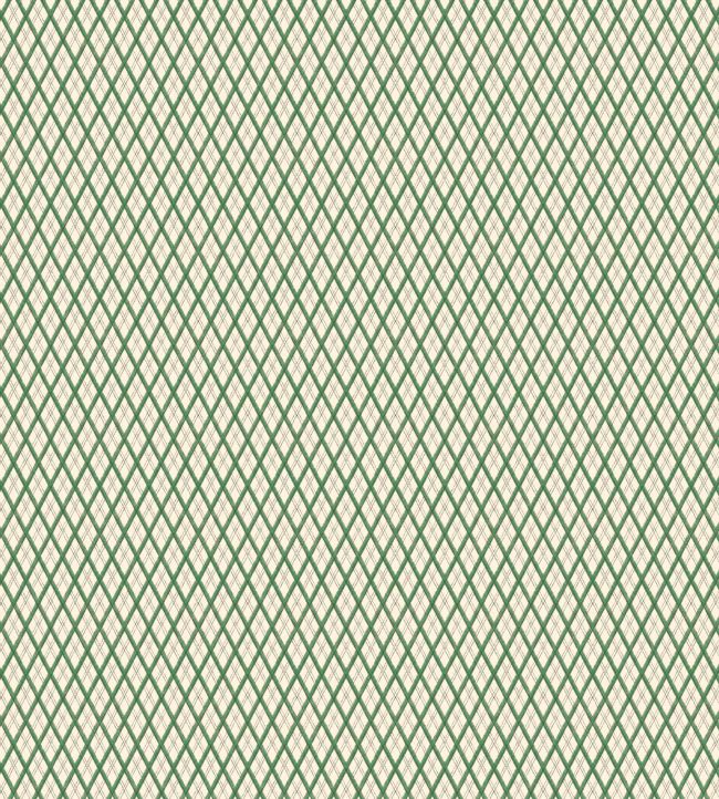 Little Lattice Wallpaper in Green by Ottoline | Jane Clayton