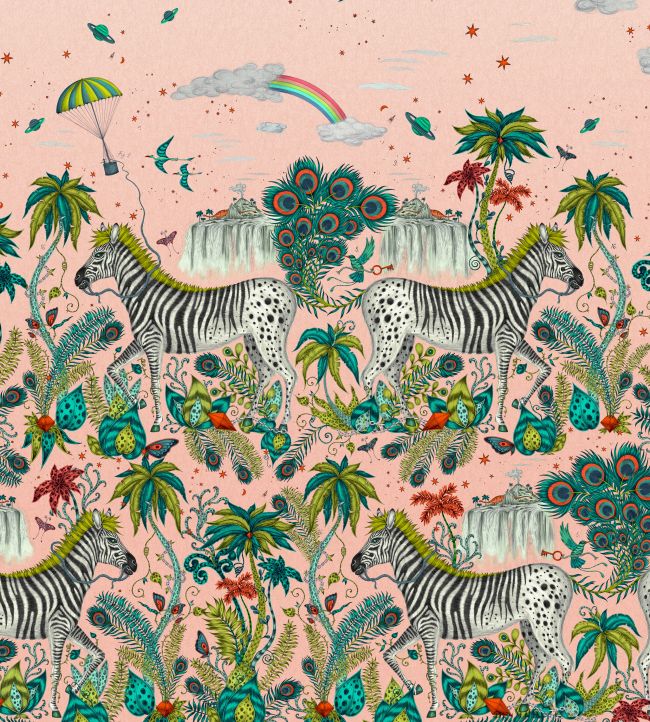 Lost Adventure Wallpaper mural in Quartz by Clarke & Clarke | Jane Clayton