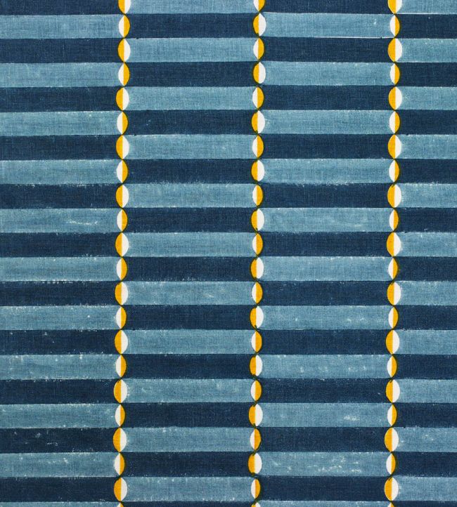 Luna Fabric in Blue/Yellow by Molly Mahon | Jane Clayton