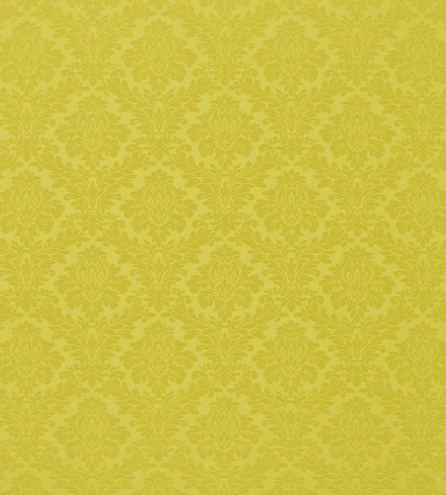 Lymington Damask Fabric by Sanderson in Chartreuse | Jane Clayton