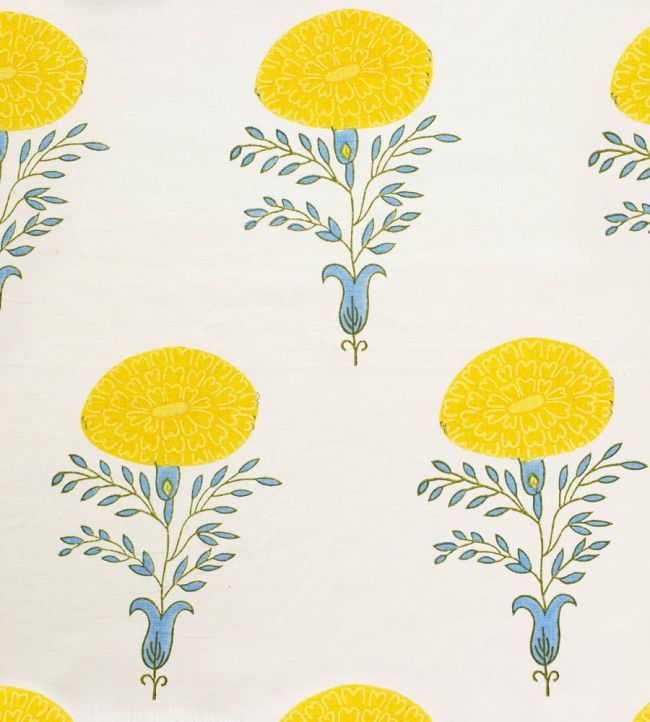 Marigold Fabric in Yellow by Molly Mahon | Jane Clayton