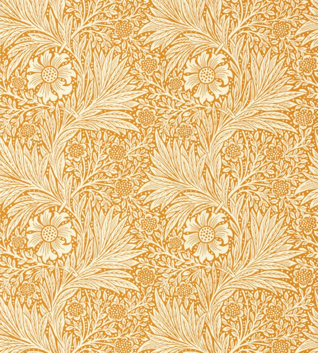 Marigold Wallpaper in Orange by Morris & Co | Jane Clayton