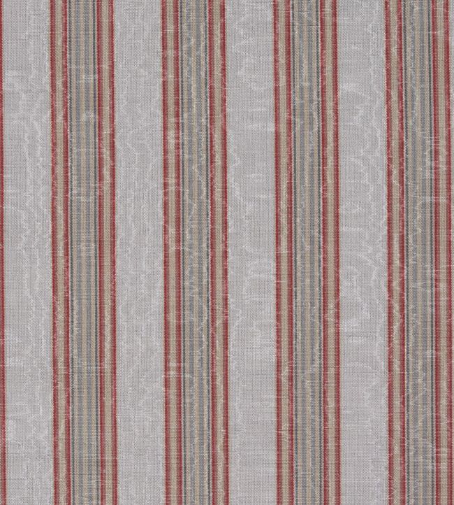 Misa Moire Stripe Fabric by Marvic in Oyster | Jane Clayton