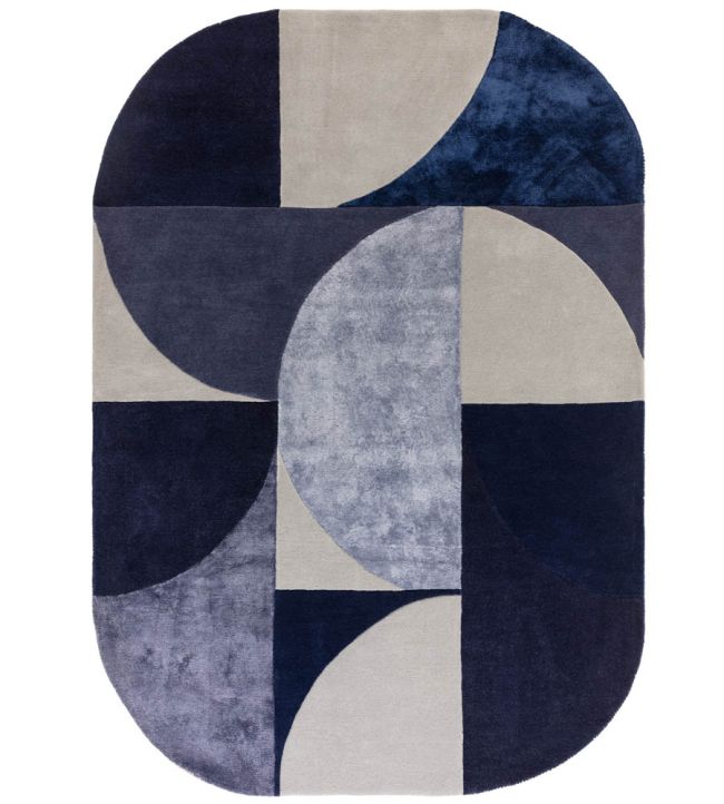 Matrix Oval Rug in Indigo 74 by Asiatic | Jane Clayton