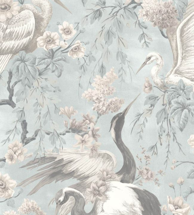 Maurice Fabric in Duck Egg Blue by Woodchip & Magnolia | Jane Clayton