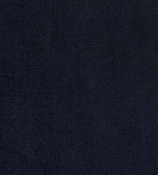Mid Weight Plain Linen Fabric in Peacoat by Volga Linen | Jane Clayton