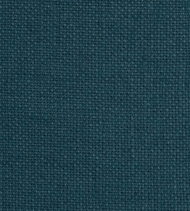 Mid Weight Plain Linen Fabric in Berlin Blue by Volga Linen | Jane Clayton