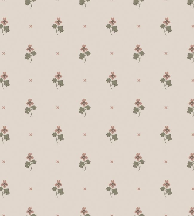 Mimi Wallpaper in Blush by Sandberg | Jane Clayton